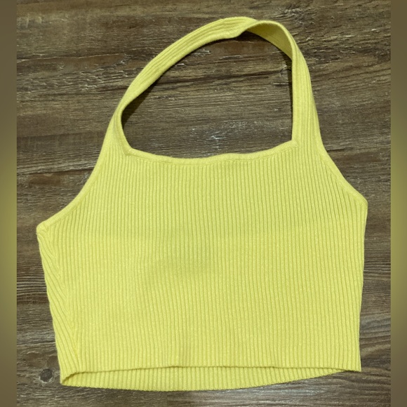 SHEIN | Tops | Im Selling A Small Yellow Halter Top From Shein But Its ...